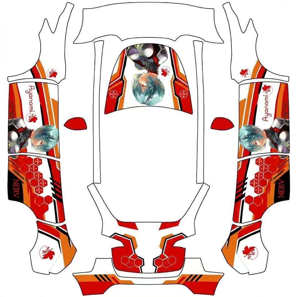 EVA - Model Y 老款皮肤设计 | Tesla Wrap 自定义贴膜设计