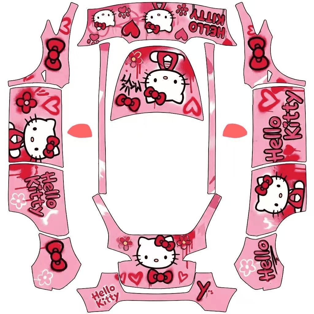 hello kitty - Model Y 老款皮肤设计 | Tesla Wrap 自定义贴膜设计